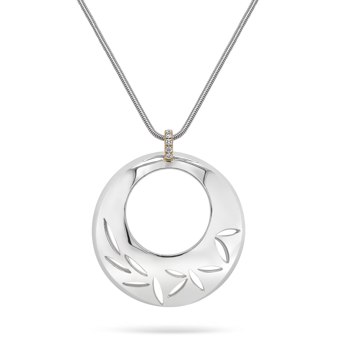 Cathal Barber Goldsmith Hand-Made Circle Pendant with Diamonds - RJ ...